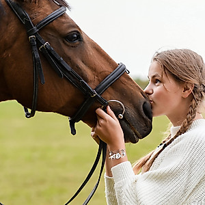 Anoup Horse Gifts for Girls, Horse Stuff Horse Gifts for Women Initial Bracelet for Teen Girls Gifts for Girls Horse Jewelry