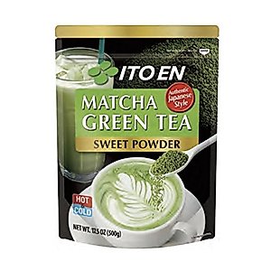 Ito En Matcha Green Tea, Sweet Powder, 17.5 Ounce (Pack of 1), Sweetened Green Tea Powder