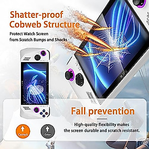 Suoman 3-Pack for Asus Rog ALLy Tempered Glass Screen Protector,Ultra-thin Scratch Resistant HD for Asus Rog Ally Gaming Handheld for Asus Rog Ally Screen Protector