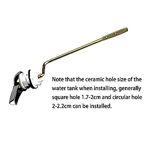 XHGAYL Toilet Flush Handle Replacement Kit,Side Mount Toilet Tank Lever,Toilet Tank Trip Lever with Stainless Steel Flapper Chain,Brushed Nickel