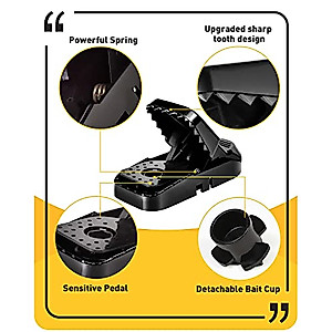 Mouse Traps 12-Pack - for House Indoor Outdoor, Small Mice Traps for House Indoor, Reusable Mousetrap Quick Effective Mouse Catcher for Home