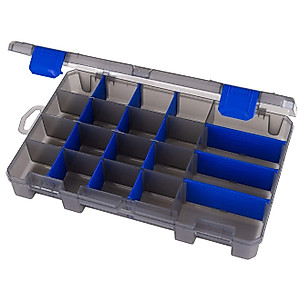 Flambeau Outdoors Zerust MAX 4004ZMP Tuff Tainer - 6-PK Bundle, Smoke Gray & Flambeau Outdoors 550 Large Big Mouth Spinnerbait Box, Fishing Bait and Lure Organizer