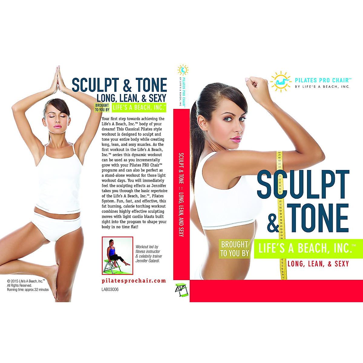 Life's A Beach Pilates PRO Chair 4 DVD Set