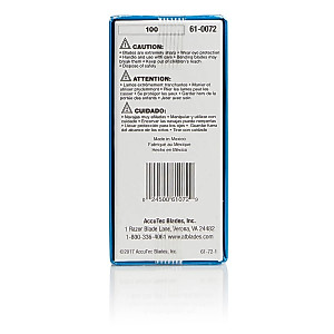 .017 X 4" Stripper Blade 100 Bl/Ct, 10 Ct/Cs
