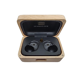 PAKJEL Handmade Wooden Case for Momentum True Wireless 3, Earphones Portable Magnetic Protective Cover (Color : Maplewood)