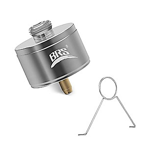 BRS-17GX Propane Gas Canister Adapter 1Lb Propane Small Tank Input and EN417 Lindal Valve Output Propane Canister Converter Multi-Function Adapter for Outdoor Hiking Picnic Kitchen with Gas Tank Bracket