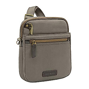 Travelon: Anti-Theft Courier Small N/s Slim Travel Bag - Stone Gray