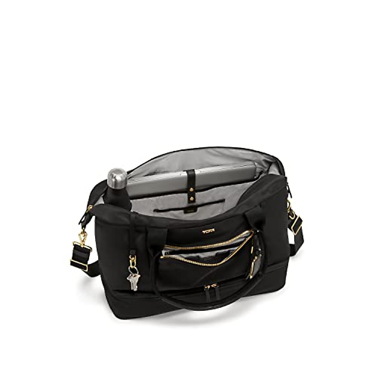 TUMI Voyageur Contine Weekender - Weekender Bag for Travel, Business - Travel Weekender for Women & Men - Black & Gold