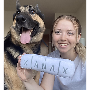 Nestpark Chill Pup Funny Dog Toy - Parody Plush Squeaky Crinkle Dog Toy