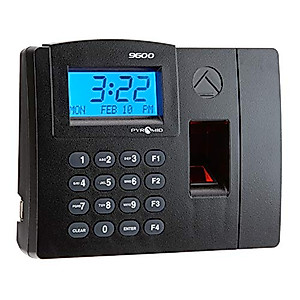 Pyramid Time Systems, Pyramid TimeTrax Elite TTELITEEK Automated Biometric Fingerprint Time Clock System with Software Download, Windows Compatible, Made in USA, Black