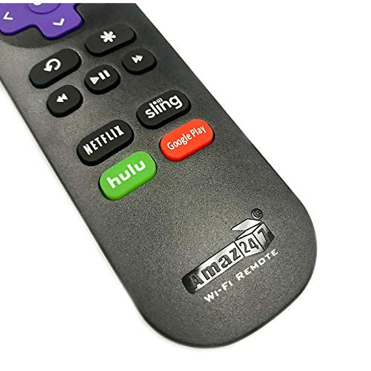 Amaz247 Wi-Fi Remote for Roku Streaming Stick (3500r, 3500rw, 3600, 3800, 3810), Roku 3 (4200r), Roku 2 (2720r),Roku Ultra, Roku Premiere, Roku Express (3900X), Roku Express+