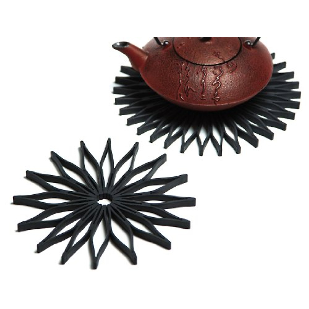 Spice Ratchet Blossom Multi-Use Silicone Trivet, Kiwi Green