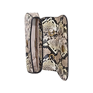 GUESS Nell Micro Mini Flap, Natural Python