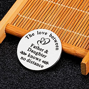 Dad Gifts from Daughter Valentines Day Gifts for Daddy Pocket Hug Token Father Gifts Presents for New Dad Father to Be Stepdad Stepfather Husband Birthday Gifts