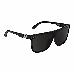 Blenders Eyewear SciFi – Polarized Sunglasses – Single-Lens with a Flat-Top Design – 100% UV Protection – For Men and Women – Dark Flatter