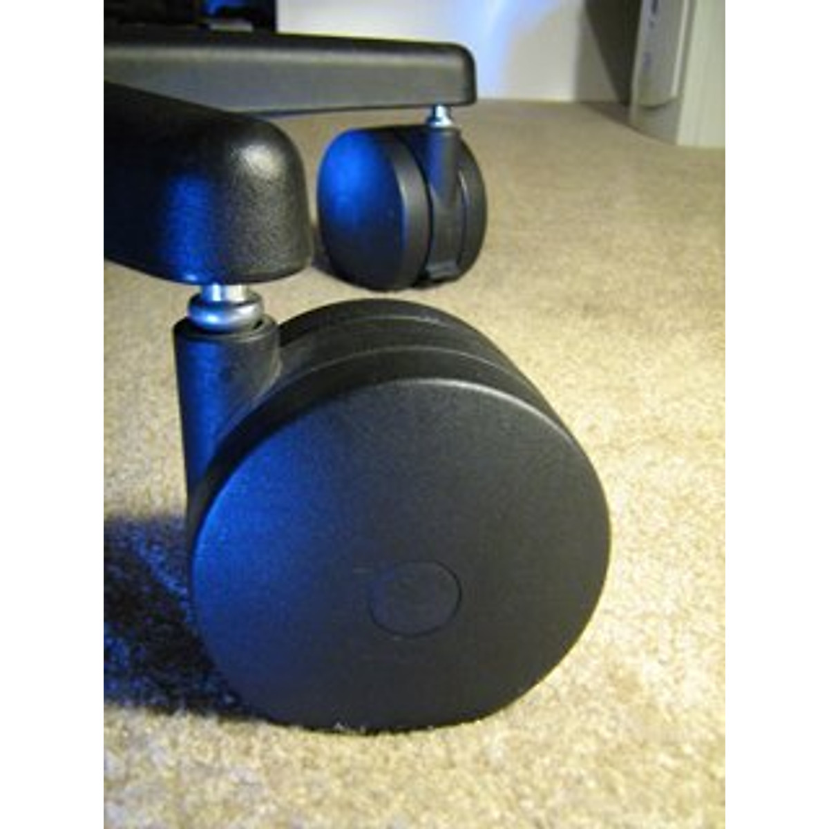 Miracle Caster! Extra Large Chair Wheels. 4" Set of Five. Great for carpet. Replaces chair mat.