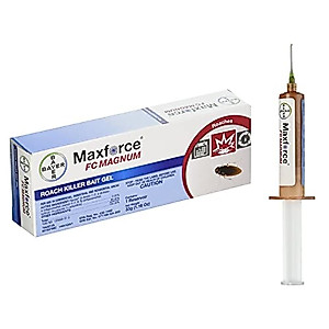 MaxForce Cockroach Gel- Magnum - Roach Killer Indoor infestation - Prevent All Cockroach Species - with Premium USA-Supply Gloves- 1 Tube×30g