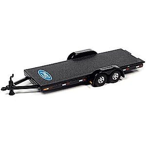 1983 Ranger XLS Pickup Truck Light Desert Tan and White with Open Flatbed Trailer Limited Edition to 7264 Pieces Worldwide Tow & Go Series 1/64 Diecast Model Car by Johnny Lightning JLBT017-JLSP316A