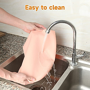 Melon Melo Reusable Crock pot Liner - Food Grade Silicone Slow Cooker Liner for 6-8 Quarts Leakproof Dishwasher Safe Cooker Bags Liners for Oval or Round 6 7 8QT