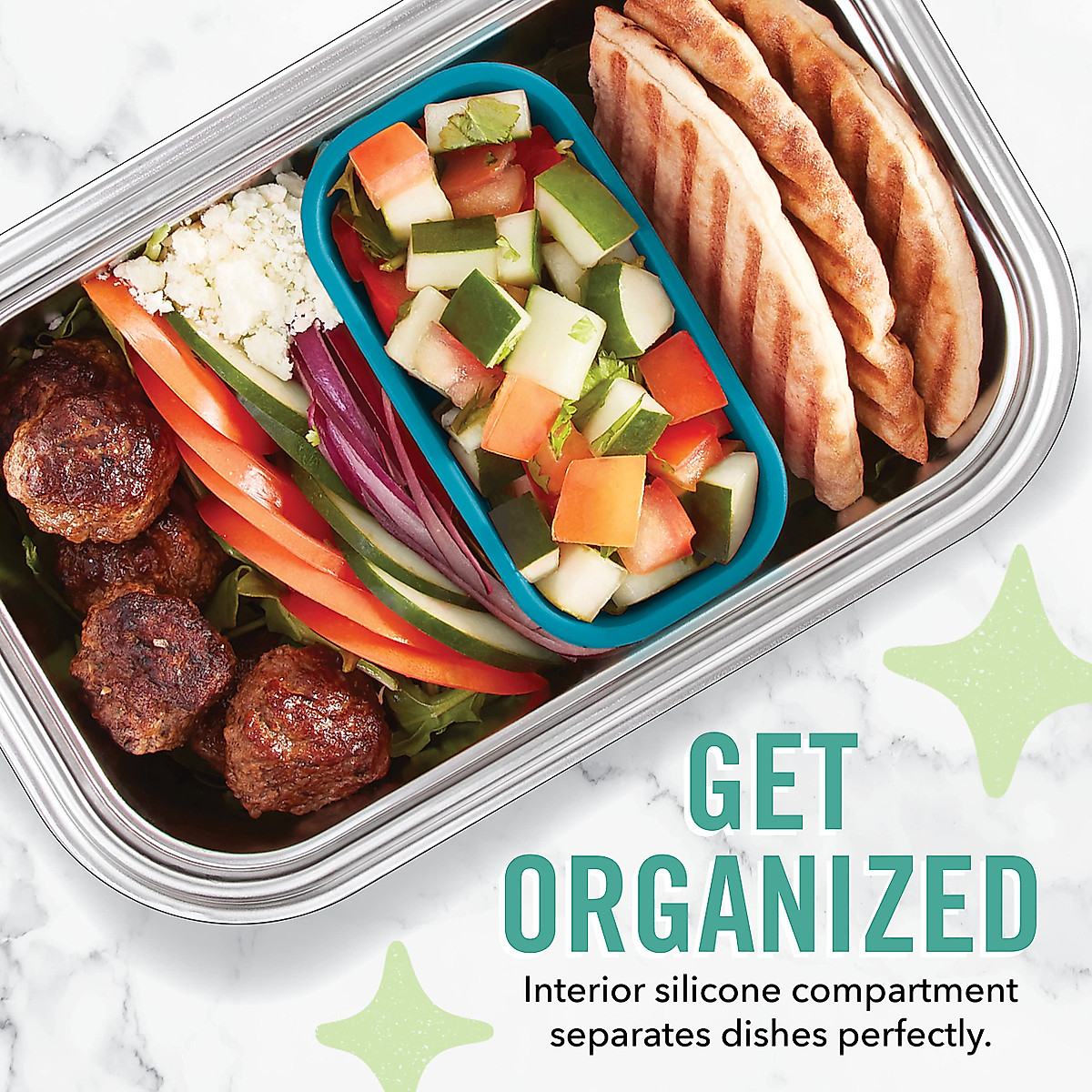 DASH The Fit Cook x Stainless Steel Lunch Box