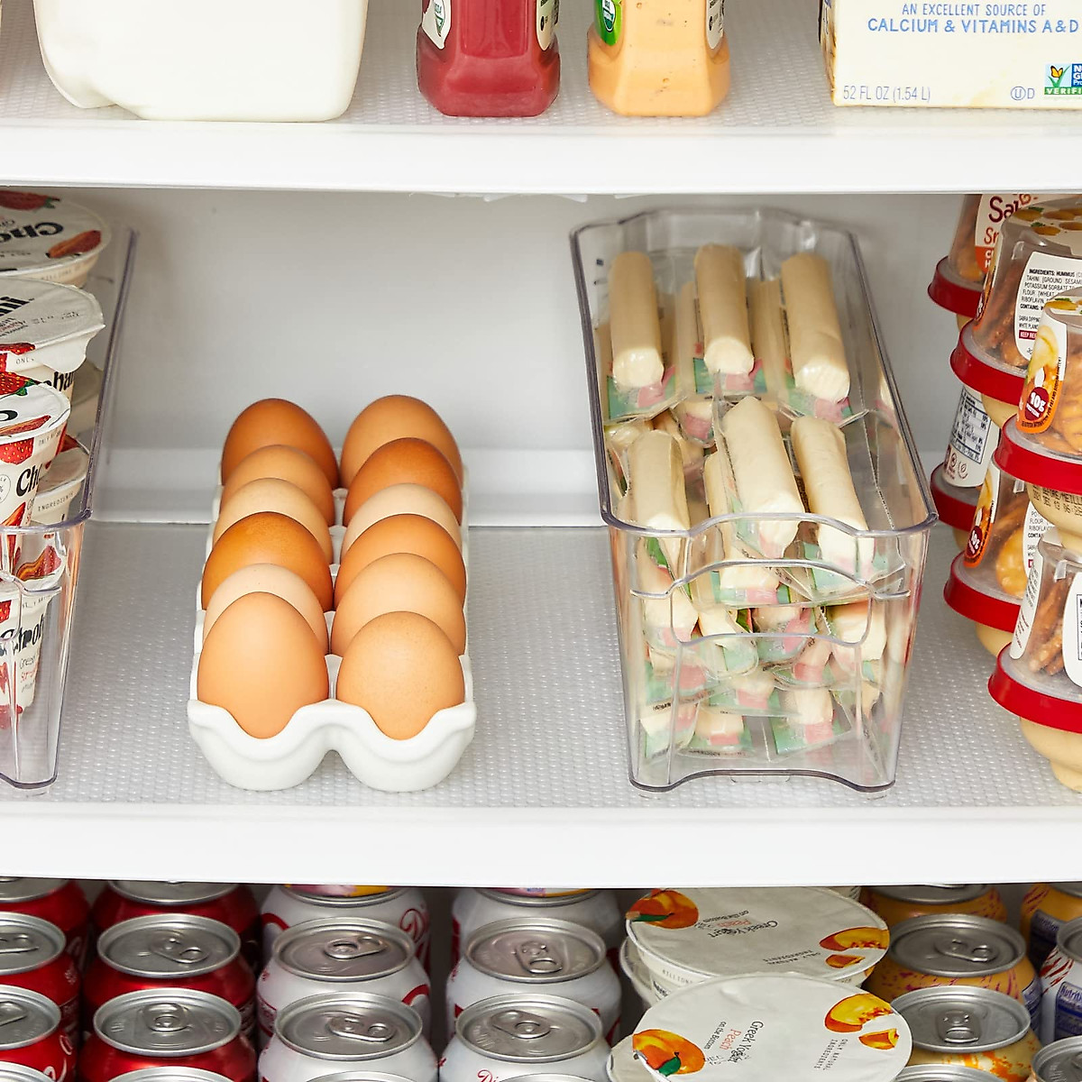 Clear Plastic Shelf Liner, Non-Adhesive Roll for Kitchen, Fridge, Pantry, Drawers (17.5 in x 20 Ft)