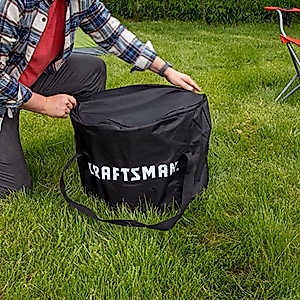 CRAFTSMAN 19.5" Smokeless Wood Fire Pit Portable Stainless Steel Camping, RVing, Backyard Bonfire fire Pit