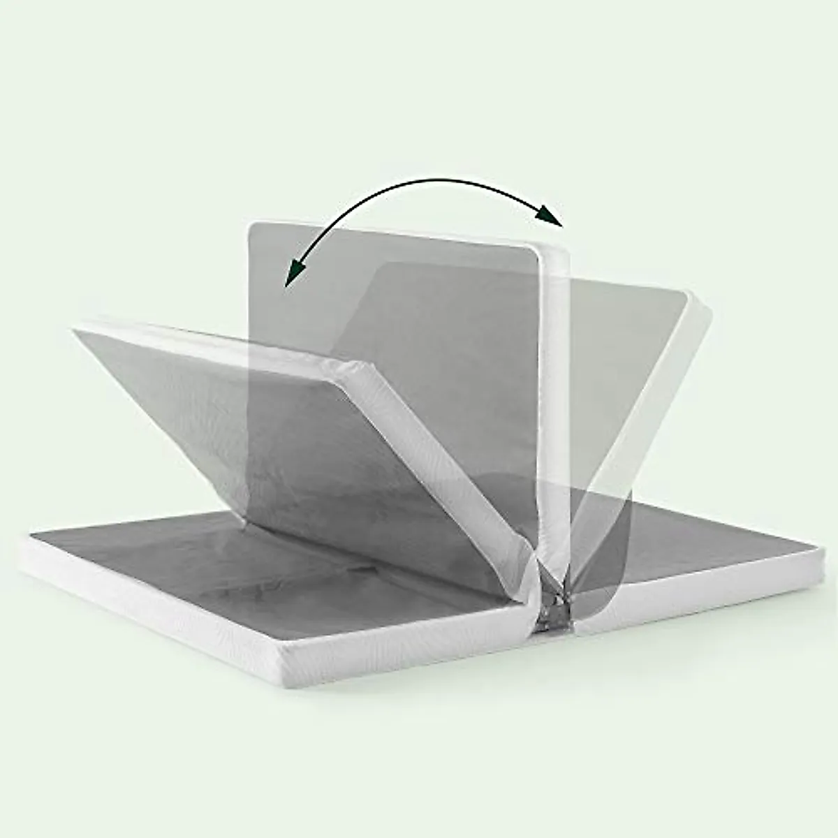 ZINUS No Assembly Metal Box Spring, Queen & 12 Inch Green Tea Memory Foam Mattress/CertiPUR-US Certified/Bed-in-a-Box/Pressure Relieving, Queen