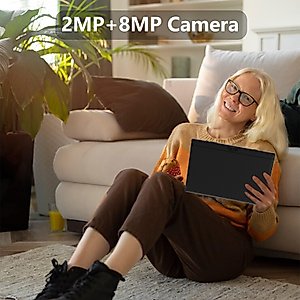 Tablet With Keyboard 2 in 1 Tablet 10 Inch Android Tablets Set include Bluetooth Keyboard/Mouse/Case/Stylus/Tempered Film,64GB+4GB WIFI 8MP Dual Camera Android 12 Tableta 6000mAh Battery 10.1" Tab PC