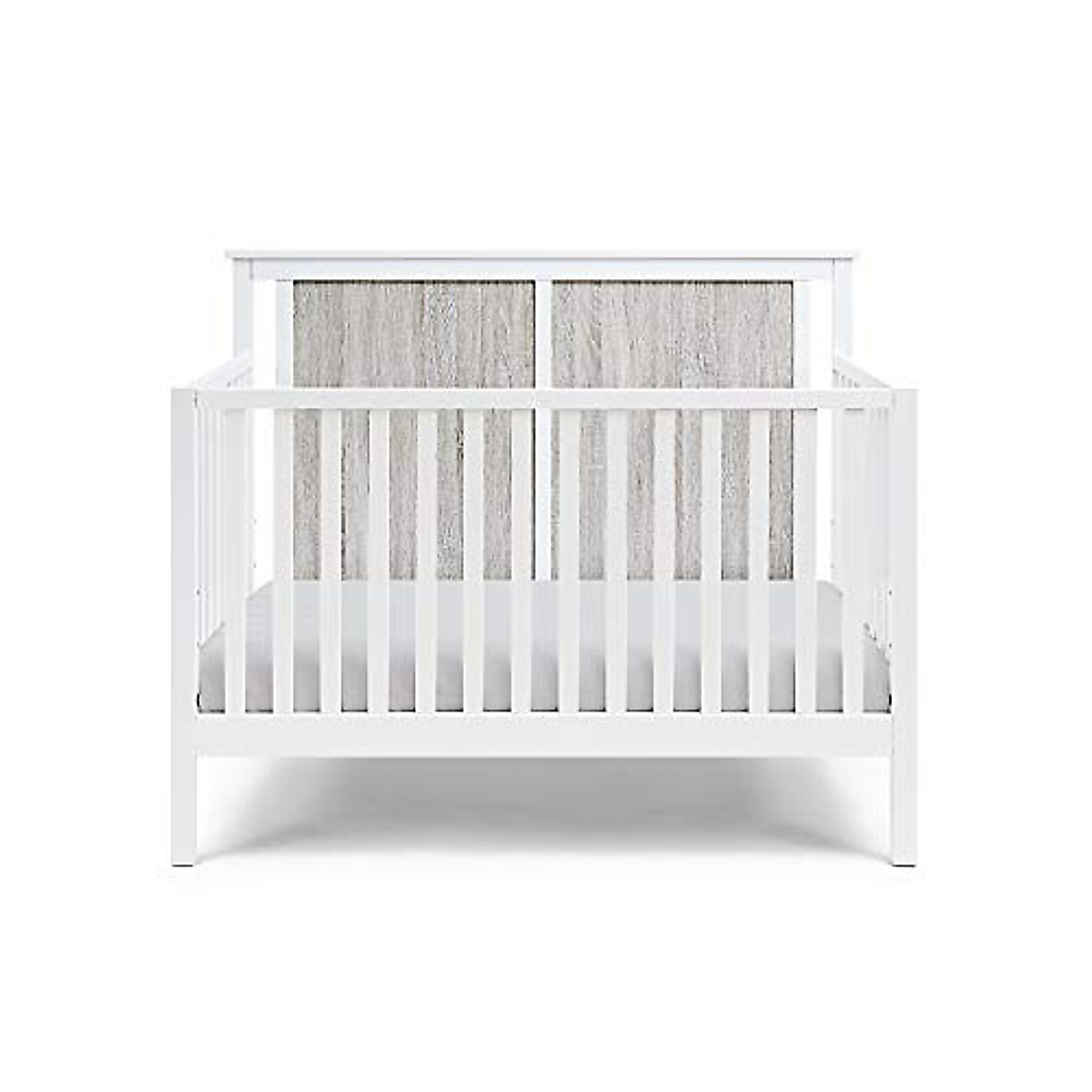 Suite Bebe Connelly 4 in 1 Convertible Crib in White with Rockport Gray Wood