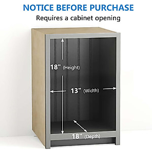 Pull Out Pot and Pan Organizer for Cabinet, Slide Out Pans and Pots Lid Holder Cutting Board Organizer (Include Water Tray)