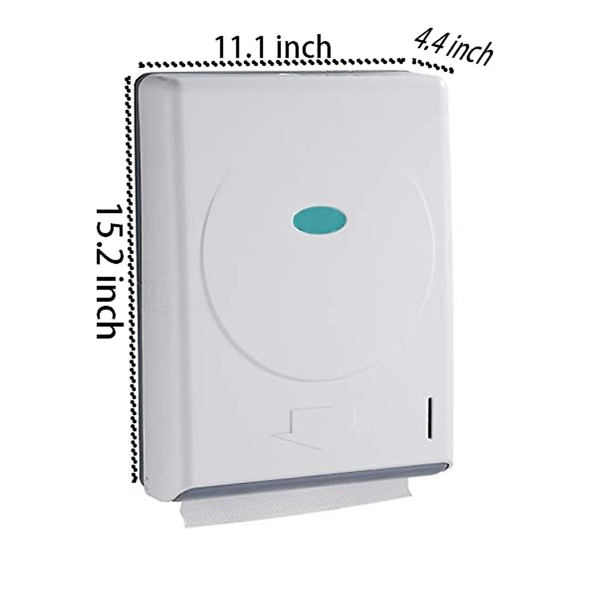 Paper Towel Dispenser Wall Mount, C Fold Paper Towel Dispenser, Multifold Towel Dispenser for Home and Commercial Use, Bathroom Tissue Holder,White by Cq acrylic