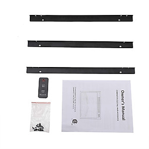 18" Electric Fireplace Heater for TV Stand, Recessed 1400 W Electric Stove Heater with Remote Control