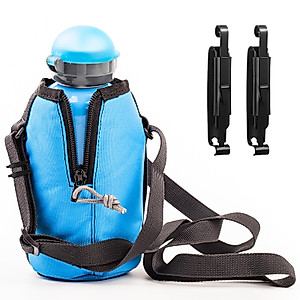 Yuxung 20 Pcs Metal Keepers Adapter Clip Belt Slides Strap Clip Holder Reusable Metal Connecting Clip for Belt Kettle Sling Bag Backpack Big Slots, Black