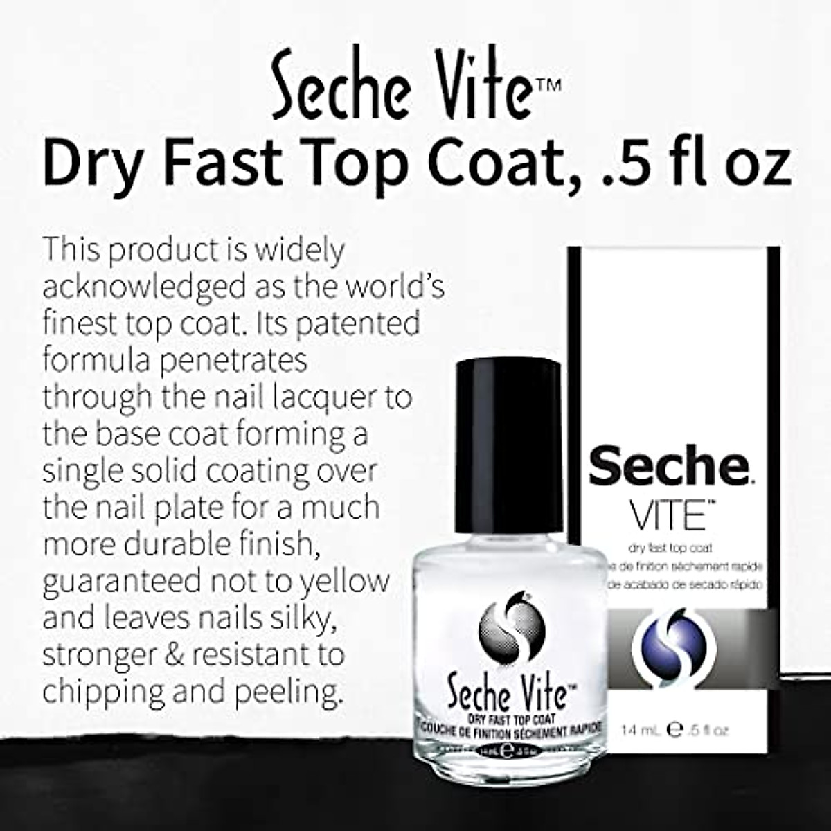 Seche Vite Dry Fast Top Coat - .5 fl oz