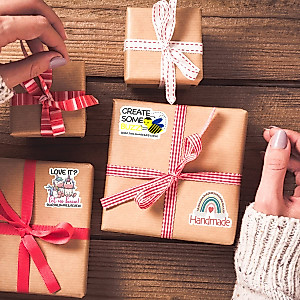 Wailozco Love It Let Me Know Unicorn Stickers,Thank You Stickers,Handmade Stickers,Small Shop Stickers,Envelopes Stickers for Small Business, Online Retailers,Handmade Goods,500 Labels Per Roll