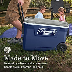 Coleman Wheeled Cooler, 316 Series, 62-Quart, Twilight