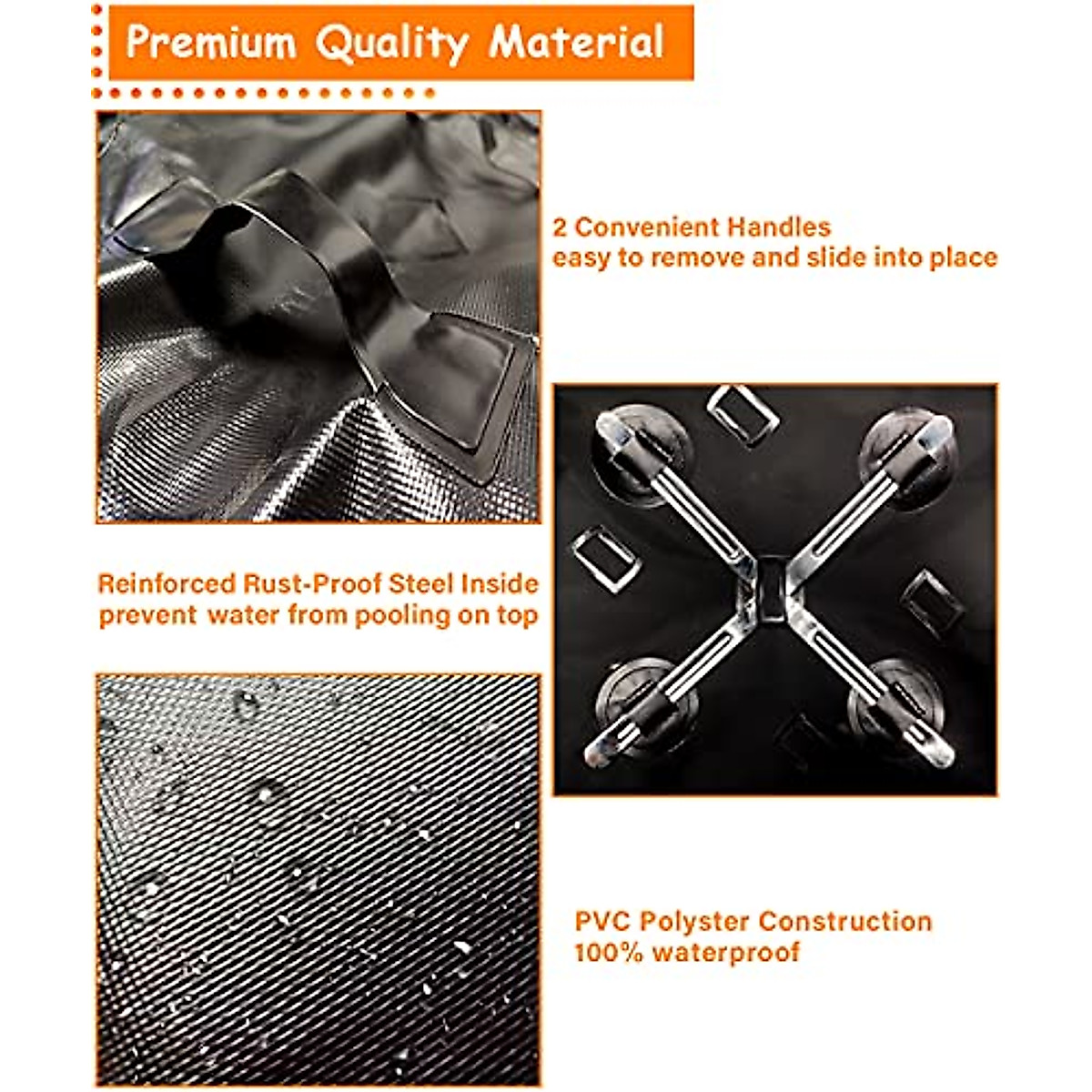 Artibear Outdoor Fire Pit Protective Shelter Cover Compatible for Solo Stove Bonfire, 21 Inch Round, Black