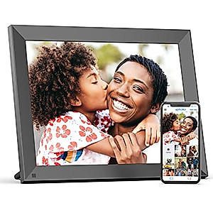 FULLJA WiFi Large Digital Photo Frame 15 inch - Smart Digital Picture Frame, 32GB, Motion Sensor, Full Function, Share Photos and Videos via App or Email, Unlimited Cloud Storage, Wall Mountable