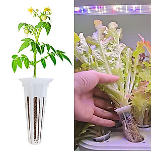 Lawdiey 30 Pack Grow Baskets, Replacement Grow Baskets Compatible with Hydroponic Growing System,Durable Plastic Plant Growing Containers