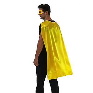 Kidsfere Superhero Capes and Masks for Adults Women Man - Party Capes for Team Spirit Building - 12 Mixed Colors