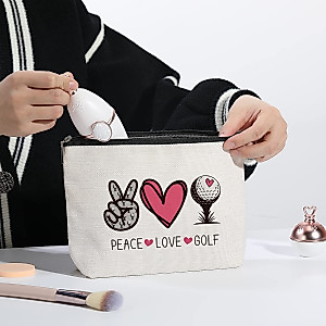 kdxpbpz Golf Gifts Inspirational Gifts for Women Golf Lover Gifts for Golfer Golf Gifts for Girls Women Men Him Her Player Coach Makeup Bag Golfing Gifts for Women Christmas Birthday Gifts