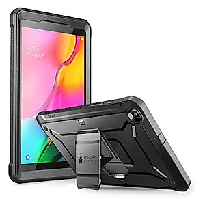 SUPCASE for Samsung Galaxy Tab A 8.0 Case SM-T295/SM-T290 (Unicorn Beetle Pro), [Built-in Screen Protector & Stand] Full-Body Heavy Duty Protective Tablet Case for Galaxy Tab A 8.0 (2019), Black