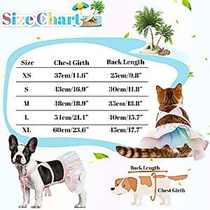 Dog Bikini Swimsuit, Cute Pet Bathing Dress for Puppy and Kitten, Breathable Dog Summer Skirt Sequins Beach Outfit, Cooling Princess Swimwear Sundress for Daily Wear Holiday Party Camping Take Photos