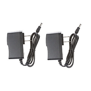 NOYITO AC to DC 6V 1A 1000mA Adapter Converter AC120V 100-240V to 6V Power Supply DC Interface 5.5 x 2.5 2.1mm Wire Length 4.9ft (Pack of 2)