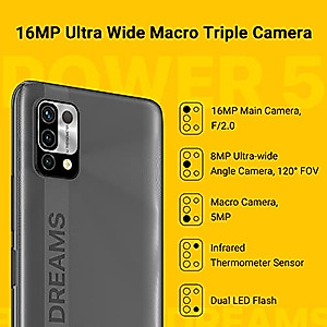 UMIDIGI Unlocked Cell Phone, Power 5 (3+64g) Android 11 Smart Phone, 6150mAh Battery+ 6.53" HD Display Smartphone with 16MP AI Triple Camera, Dual SIM Android Phone…