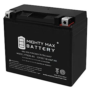 Mighty Max Battery YTX20L-BS Replaces Kawasaki Jet Ski JT1500B, C, 250X, Ultra LX 07-'09
