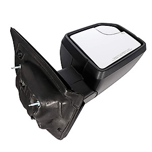 FEIPARTS Tow Mirrors Fit for Towing Mirrors with 2015-2019 for F150 Pickup Truck Power Adjusted Heated Turn Signal Light with Black Housing Manual Folding Manual Telescoping Pair Left Right Mirrors