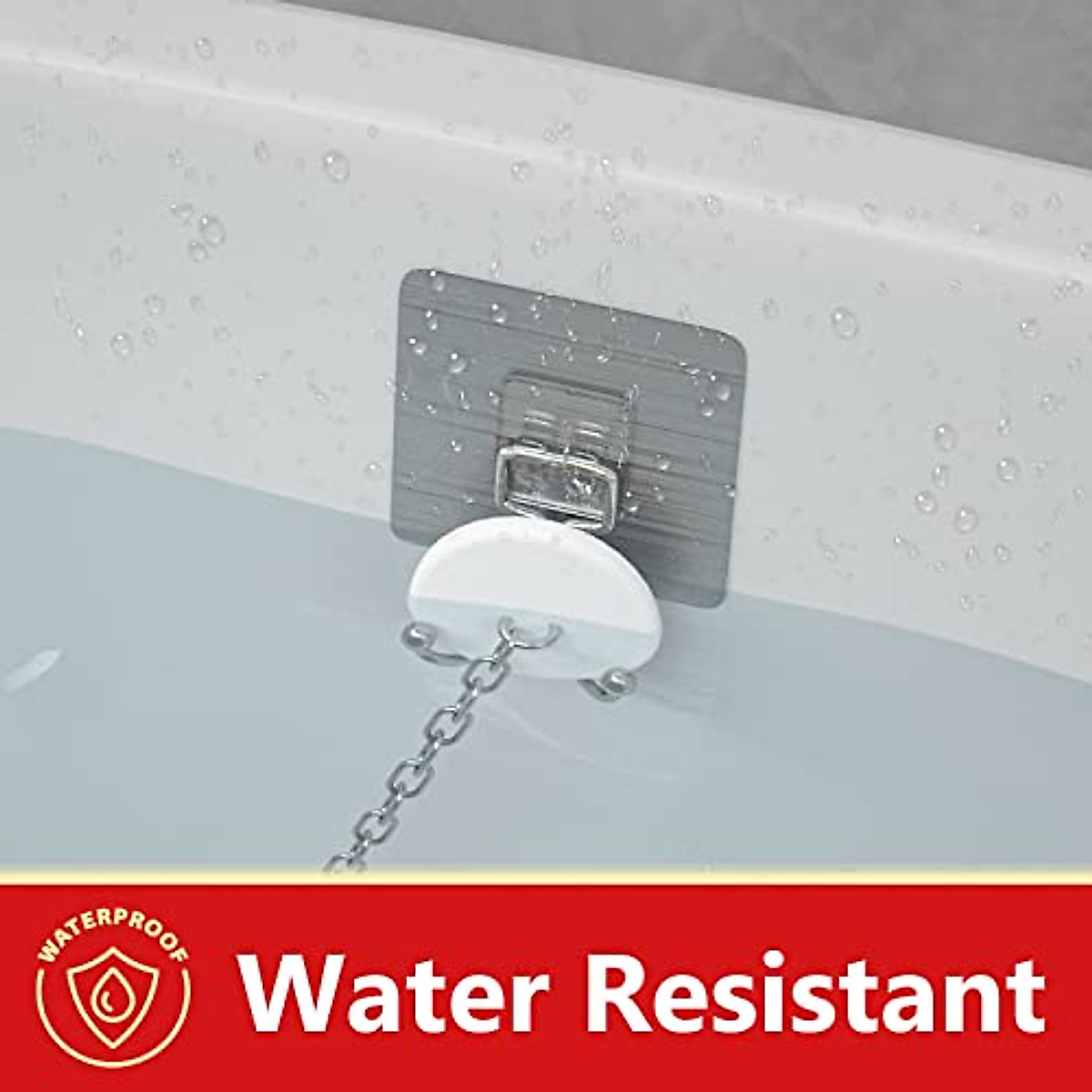 Booda Brand Adhesive Hooks 30lbs Max Heavy Duty Double Wall Hooks for Hanging No Damage, Waterproof & Rustproof Stainless Towel Hooks for Bathroom, Kitchen Home and Office (6, Large)