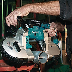 Makita XBP02TX 18V LXT Lithium-Ion Cordless Portable Band Saw Kit (5.0Ah),
