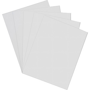 Pacon® Card Stock, Letter Paper Size, 65 Lb, White, 100 Sheets